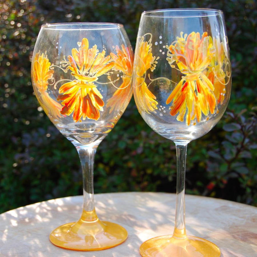 Fun and unique hand painted wine glasses and gifts – Glorious Goblets